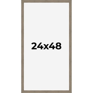 24x48 Frame Gray Barnwood Rustic Solid Wood Picture Frame | 1.5 Inch ...