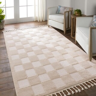 Catanza Geometric Cream/ Ivory Area Rug - Bed Bath & Beyond - 37640241