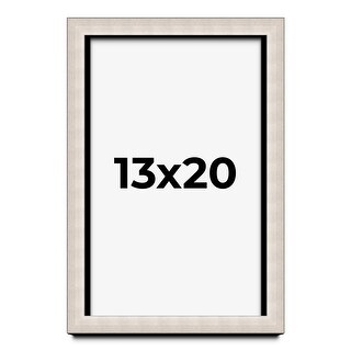 13x20 Shadow Box Frame Silver Real Wood Contemporary Shadowbox Display ...