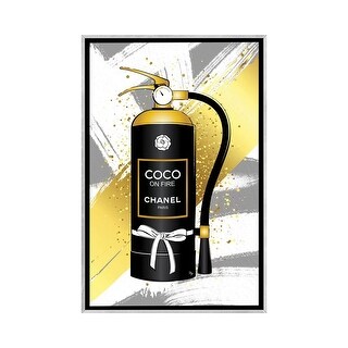 iCanvas "Chanel Fire" by Martina Pavlova Framed - Bed Bath & Beyond ...