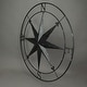 Indoor Outdoor Metal Compass Rose Wall Sculpture 39.5 Inch Diameter ...