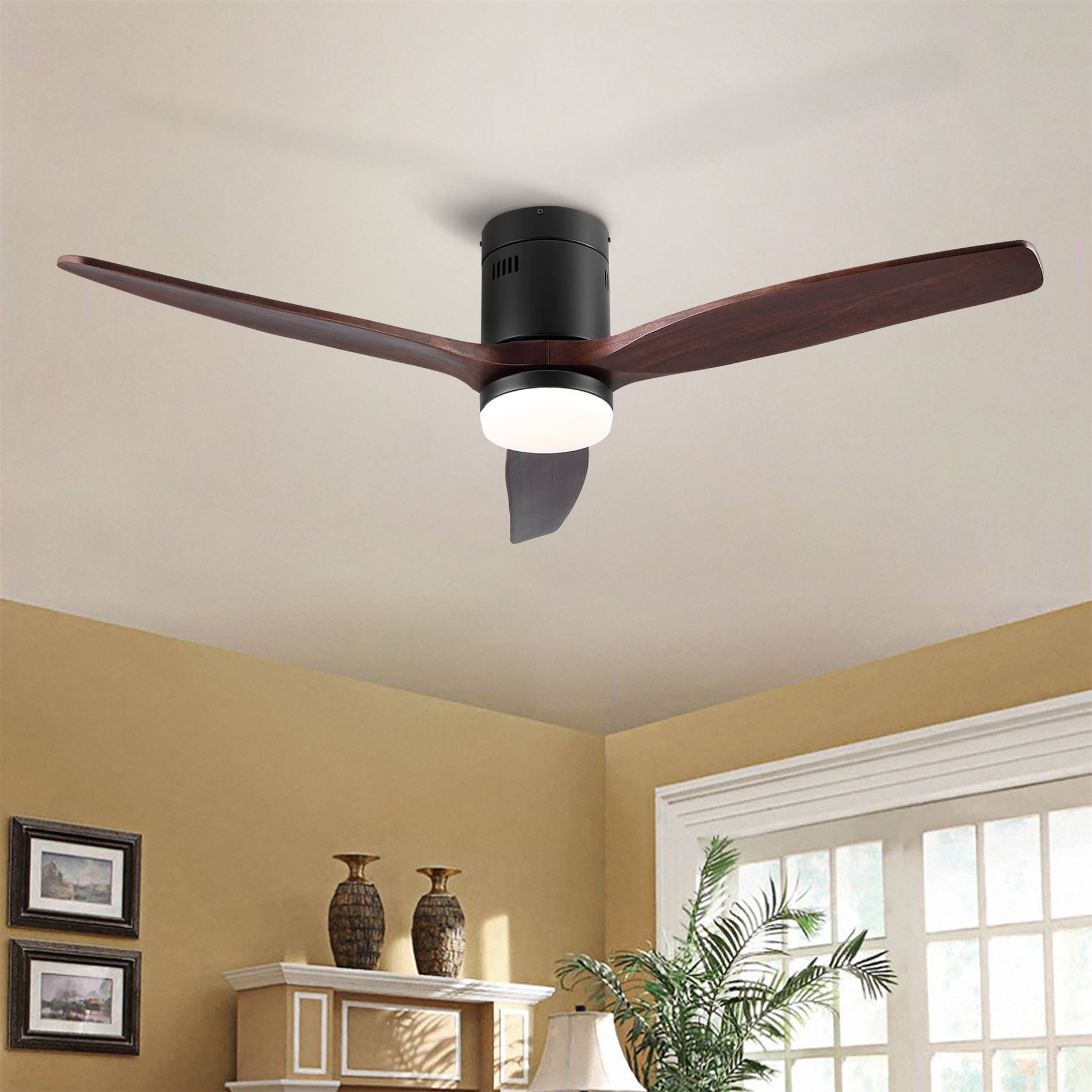 52 In Integrated LED Ceiling Fan Lighting with Remote Control - On Sale ...