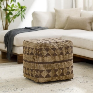 Artistic Weavers Casterton Natural Fiber Pouf Ottoman - Bed Bath ...
