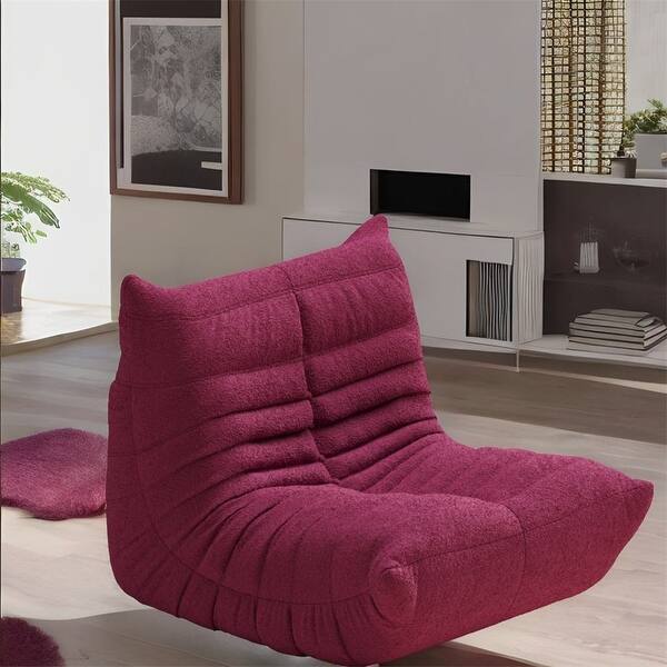 Teddy Velvet Fabric Armless Children's Lazy Single-Seat Sofa - Bed Bath ...