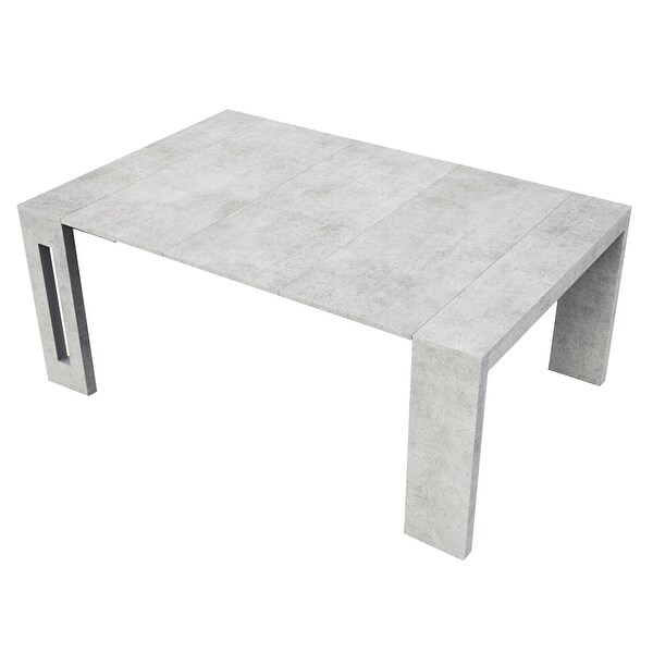 Elasto gray extendable dining table store