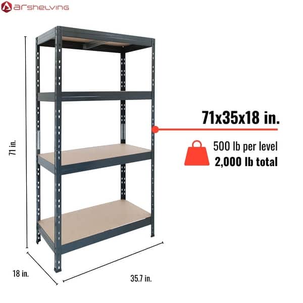 Ar Shelving Matte Dark Grey Shelving Garage Storage Racks Combinable ...