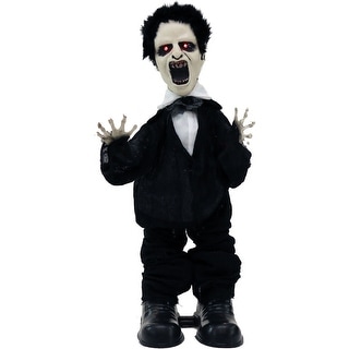 Haunted Hill Farm 2-Ft. Animatronic Standing Vampire, Indoor or Outdoor ...