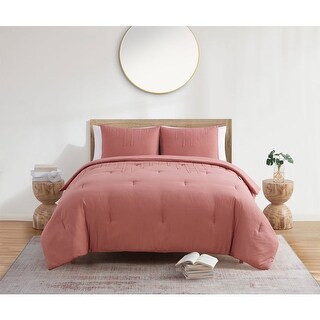 Jade + Oake Ridney Textured Stripe Soft Microfiber Comforter Set - Bed ...