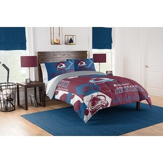 NHL 849 Avalanche Hexagon F/Q Comforter Set - Bed Bath & Beyond - 34009830