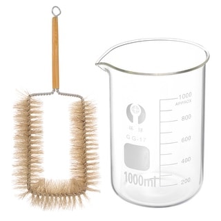 1000ml Low Form Glass Beaker with Brush, 3.3 Glass Graduated Measuring ...