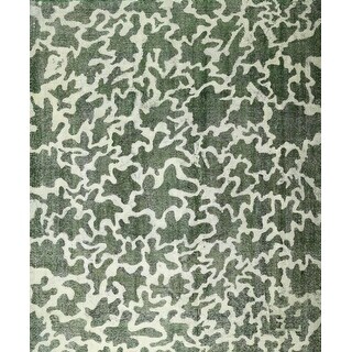 Ahgly Company Machine Washable Contemporary Dark Olive Green Area Rugs ...