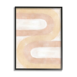 Stupell Wavy Alternating Arches Framed Giclee Art Design by BlursByAI ...
