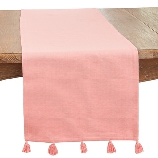 Timeless Simplicity Tassel Table Runner - Bed Bath & Beyond - 38054292