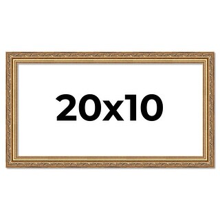 20x10 Frame Red Solid Wood Picture Frame Width 1.75 Inches | Interior ...