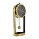 Gold Aluminum Metal Tall Clock with Swinging Ball Pendulum - Bed Bath ...
