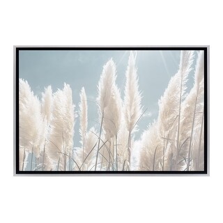 Stratton Home Decor Tall Pampas Grass Framed Canvas Wall Art ...