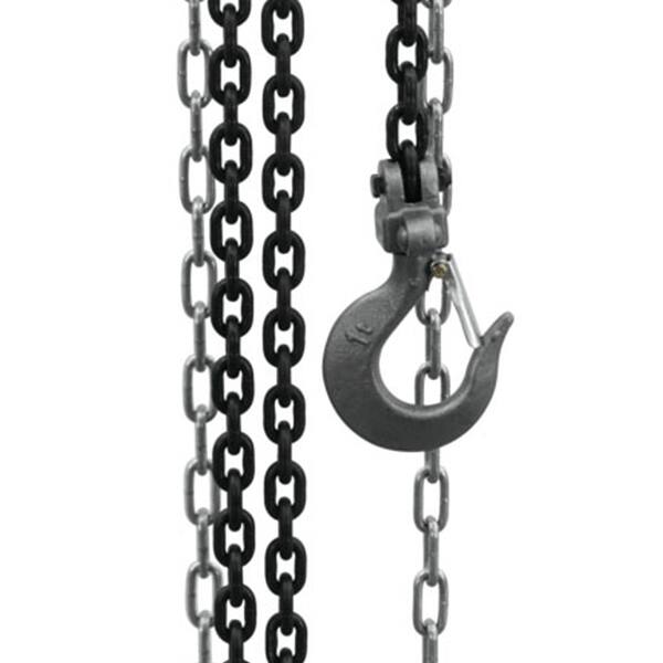 Jet S90-100-15 Contractor 1 Ton Hand Chain Hoist with 15 Foot Lift & 2 ...