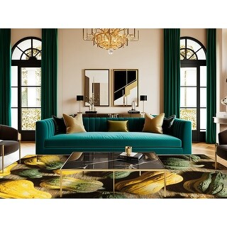 Ginza Six Washable Hubbard Squash Vegetables Area Rug - Bed Bath ...