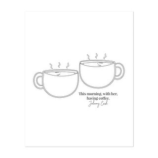 Typography Coffee Food Drink Johnny Cash Kitchen Art Art Print/Poster ...