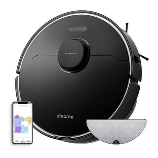 Dreametech L10 Pro 150-Min Runtime 5200 mAh Robot Vacuum & Mop (Black ...