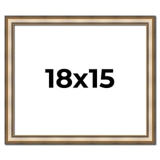 18x15 Frame Gold Solid Wood Shadow Box Width 1.5 Inches | Interior ...