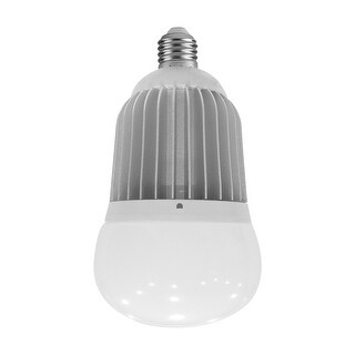 2570 Lumen LED Big Bulb - White and Silver - 7.25" Height x 4" Diameter ...