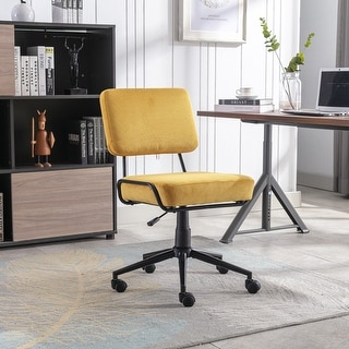 Ergonomic Adjustable Swivel Office Chair Task Chair with Wheels - Bed ...
