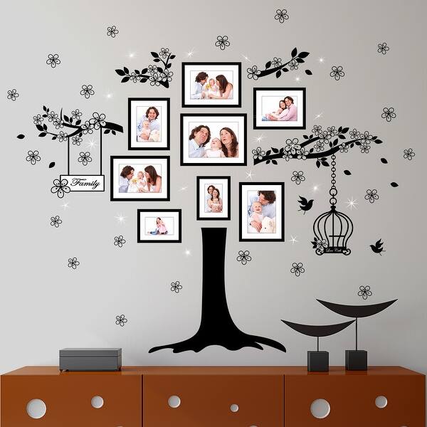 Walplus Wall Sticker Huge Family Tree Photo Frame Swarovski Crystals ...