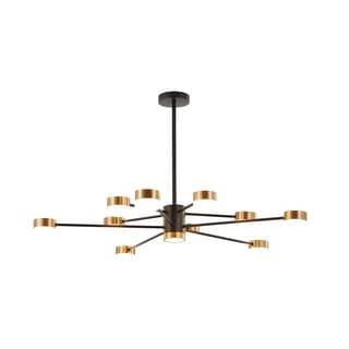 Black Metal LED Lighting With Gold Metal Hardware - Bed Bath & Beyond ...