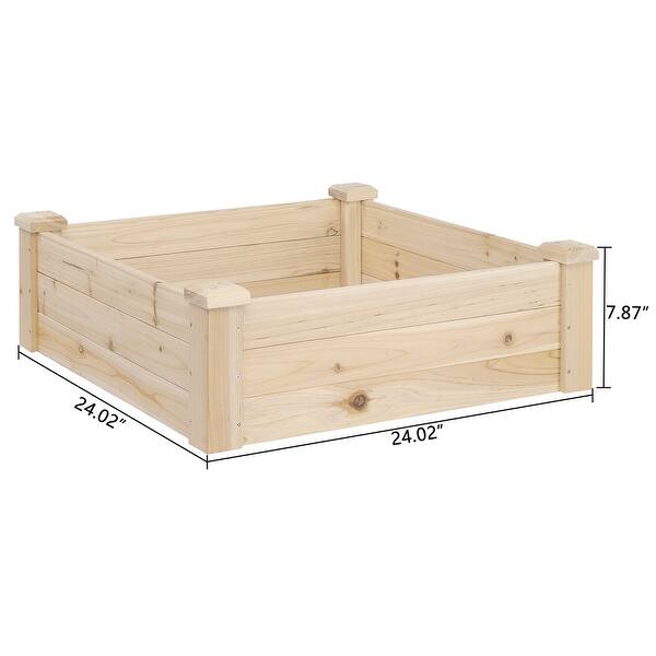 Modern Minimalist Wooden Ground Planting Frame - Bed Bath & Beyond ...