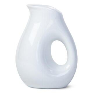 Whiteware Porcelain Oval Pitcher Small, 12 oz - Bed Bath & Beyond ...