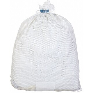 Mesh Laundry Bag: Rubber Closure, Light Wt Polyester, 36 in Overall Lg ...