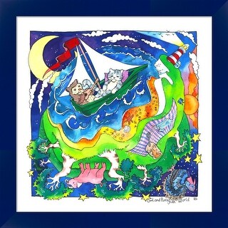 Emma Graham 'Owl & Pussycat World' Framed Art - Bed Bath & Beyond ...