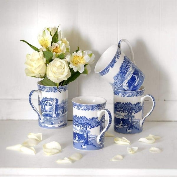 Spode Blue Italian Mugs Set of 4 - Bed Bath & Beyond - 39033270