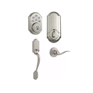 Kwikset SmartCode Deadbolt SmartKey w/Arlington Handleset Bundle - Bed ...