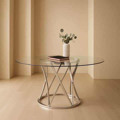 Silver Round Dining Tables - Overstock