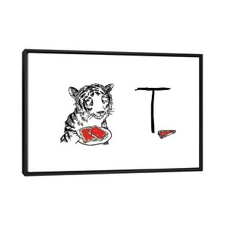iCanvas "Alphabet Of Snacking Animals - Toast-Eating-Tiger" by ...