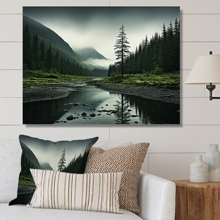 Designart "Alaska Wilderness Solitude" Landscapes Wall Decor - Bed Bath ...