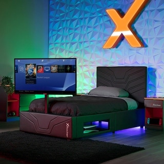 X Rocker Oracle Gaming Bed with TV Mount, Black - Bed Bath & Beyond ...