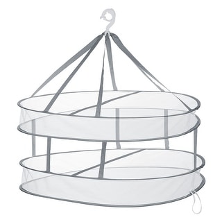 Folded Mesh Clothes Hanging Dryer, Double Layers Square Drying Rack ...