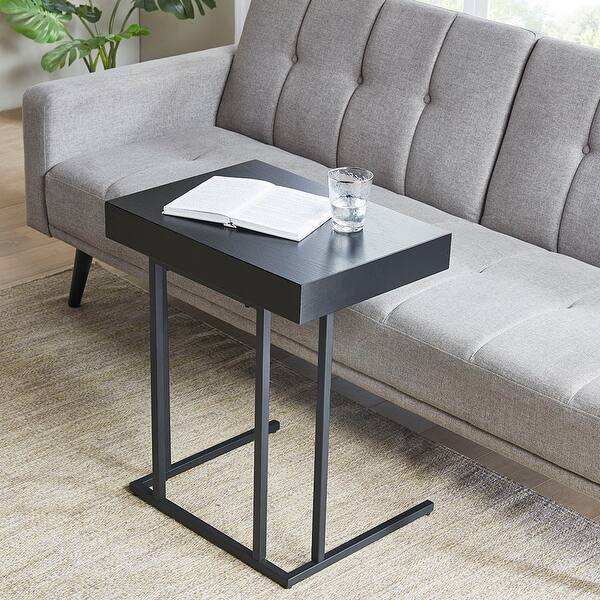Wynn C Shape Metal Frame Pull Up Table with Drawer - Bed Bath & Beyond ...