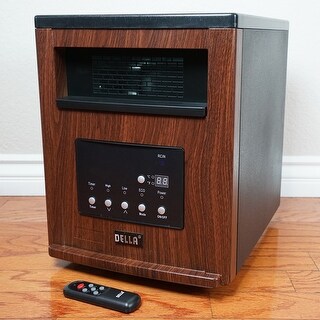 Della Heater Portable Space Infrared Heater Remote Control, Timer ...