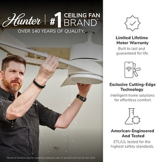 Hunter Fan 60" Valerian - Bed Bath & Beyond - 8950370