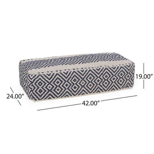 Boho Rectangular Bean Bag Ottoman - Bed Bath & Beyond - 37211178
