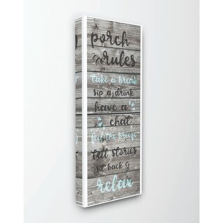 Stupell Rustic Blue Sit Back and Relax, Proudly Made in USA - 20 x 48 ...