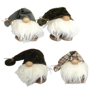 6 inch Happy Gnomes, Set of 4 - white - Bed Bath & Beyond - 34648430