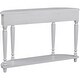 Circular Curved Design Console Table with Shelf and Legs Two Top ...