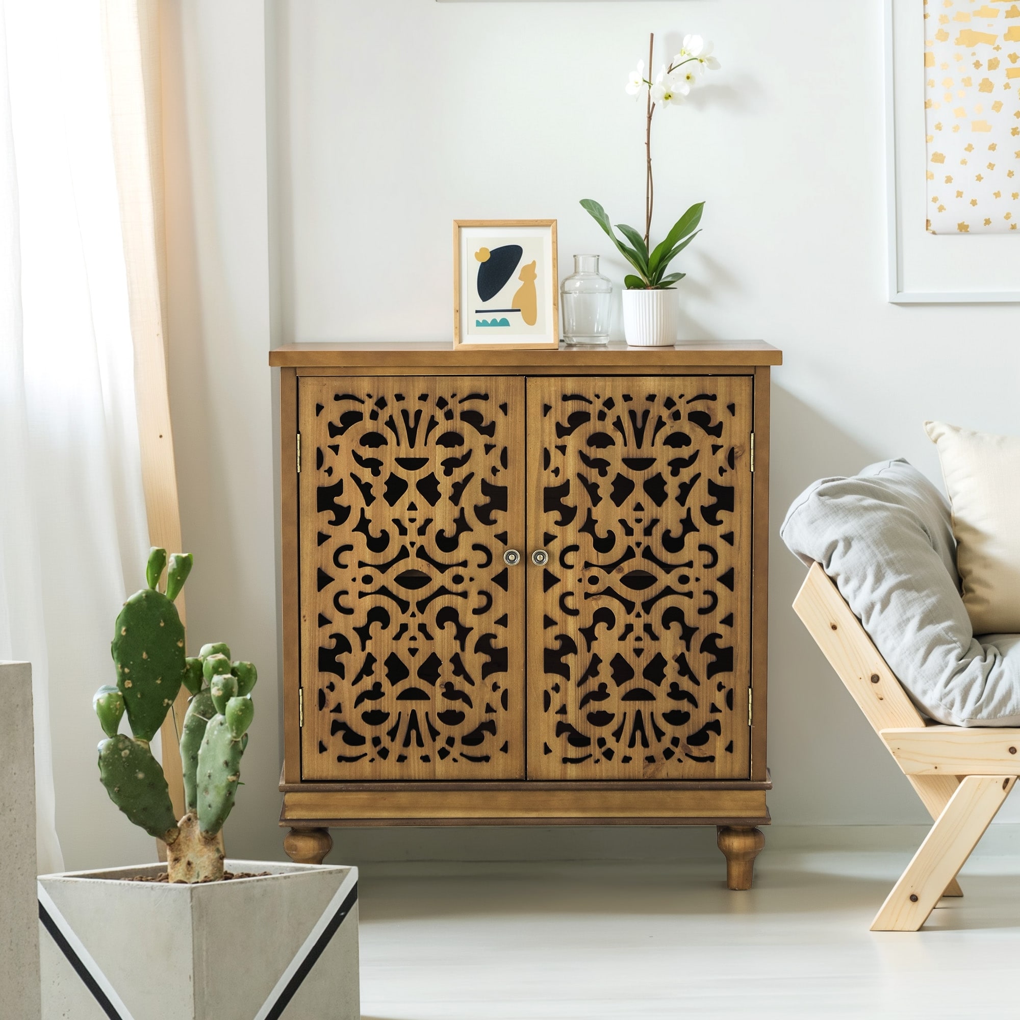 2 door Intricate Traditional Antique Storage Cabinet Bed Bath Beyond 33242388