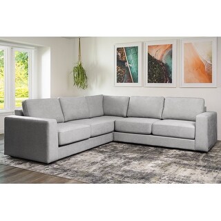 Abbyson Ellie Stain Resistant Fabric 3 Piece Sectional - Bed Bath ...