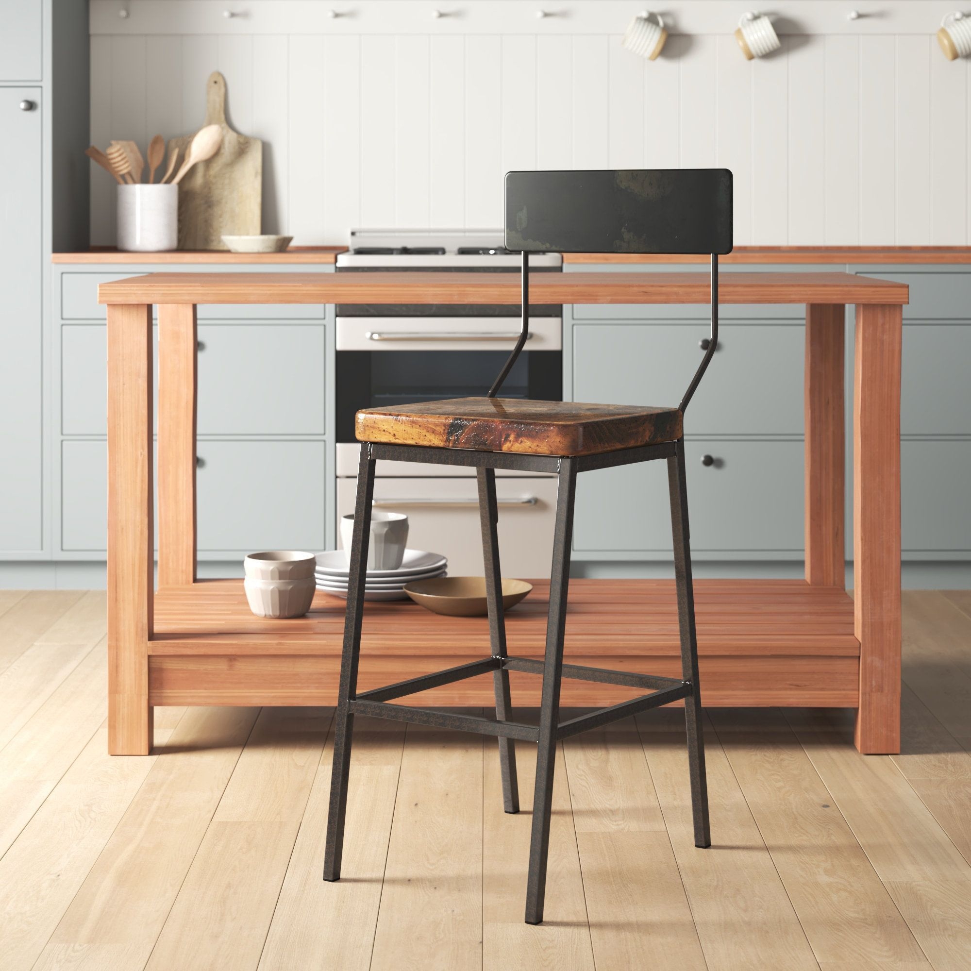 Mill Foundry Industrial Farm 36 Tall Bar Counter Stool